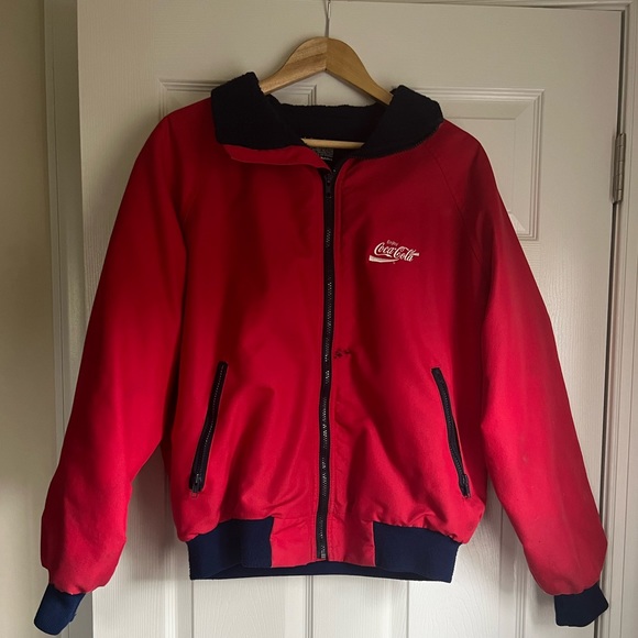 Jackets & Coats | Vintage Coca Cola Fleece Bomber Jacket | Poshmark